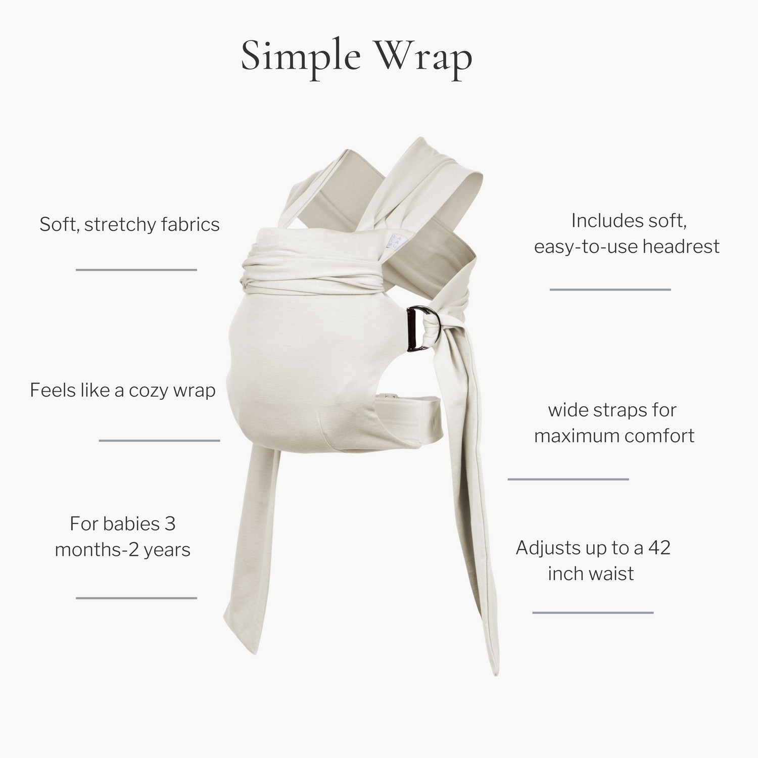 Lalabu Simple Baby Wrap | Forget The Complex Baby Sling Wrap, Grab a ...