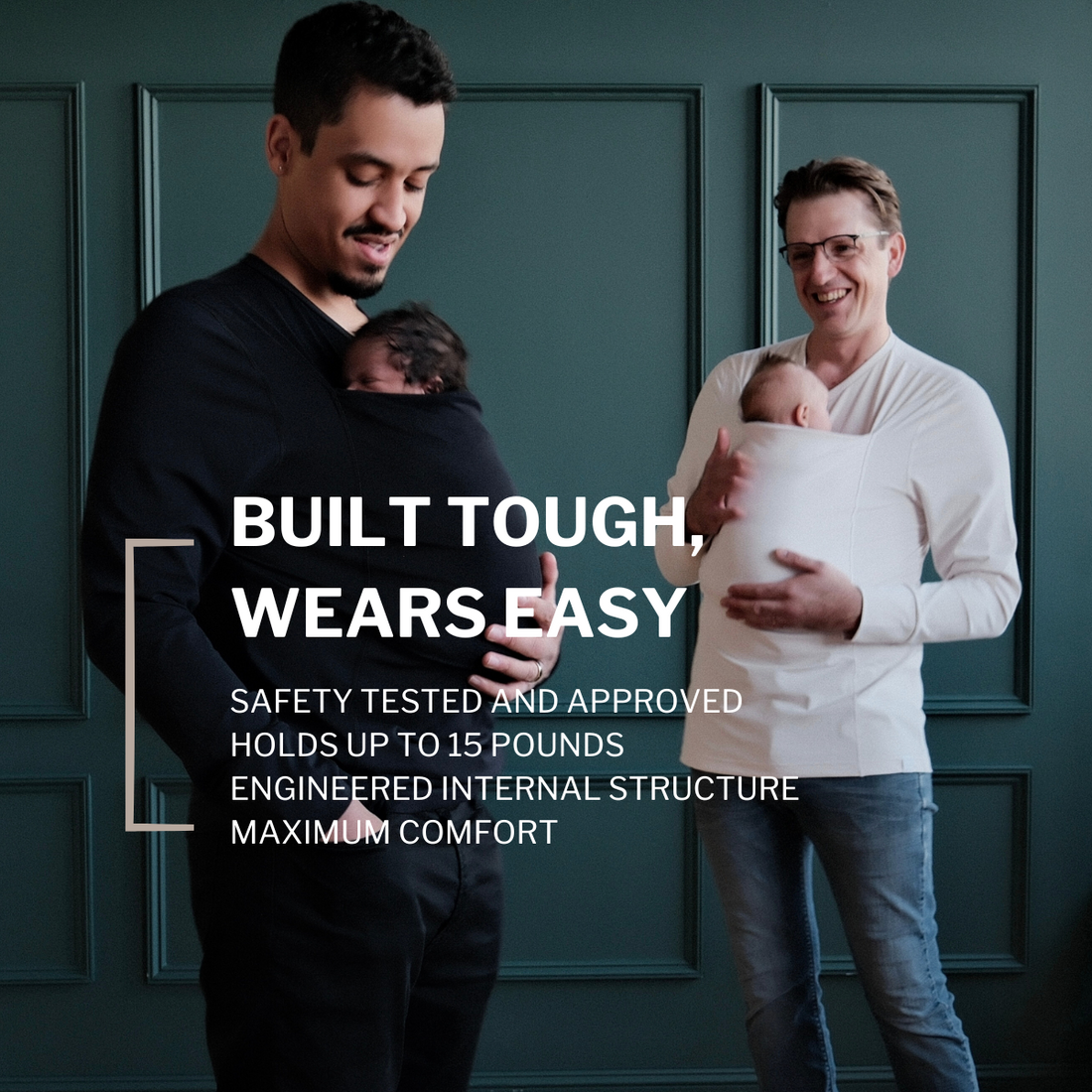 Lalabu Dad Shirt | Original Babywearing T-Shirt with Kangaroo Pouch ...